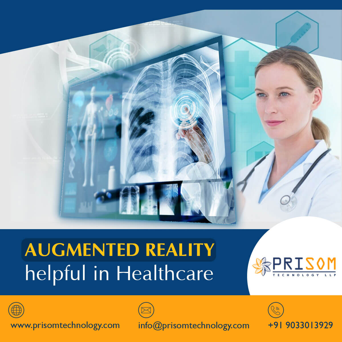 Augmented Reality helpful in Healthcare - Prisom Technology LLP